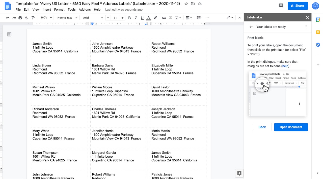 How To Print An Envelope In Google Docs 