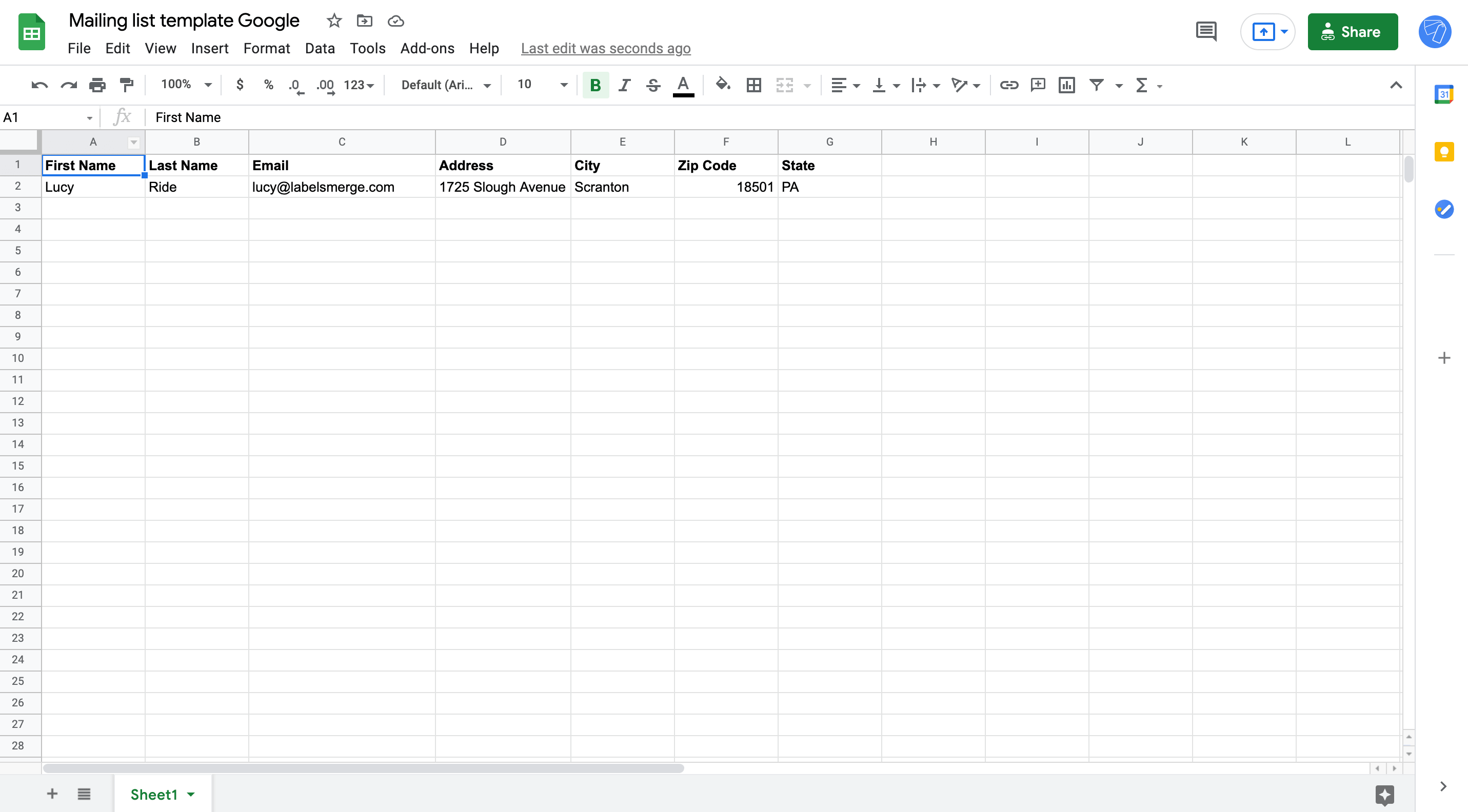 How To Create An Email List Template In Google Sheets Tech Guide